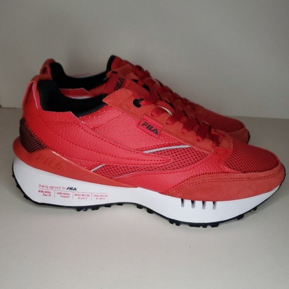 Fila | Shoes | Fila Mens Renno Ngeneration Sneakers Mesh Red Sample ...